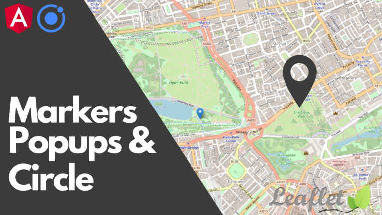 Add Leaflet Markers, Popups and Circle - Technbuzz.com
